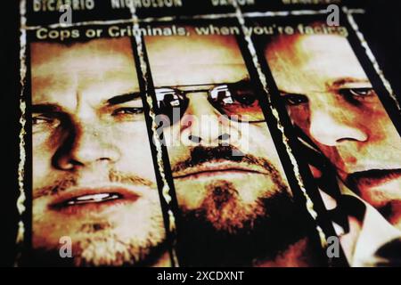 LEONARDO DICAPRIO, MATT DAMON, JACK NICHOLSON POSTER, THE DEPARTED ...