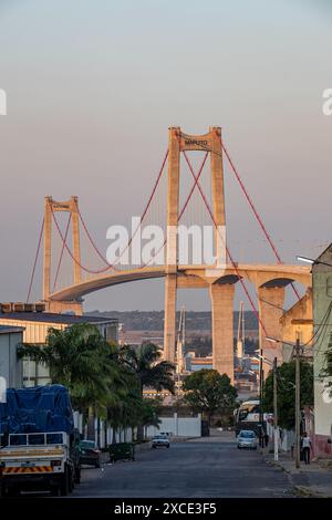 Mozambique, Maputo, Maputo Cidade, Suspended bridge from Maputo to ...