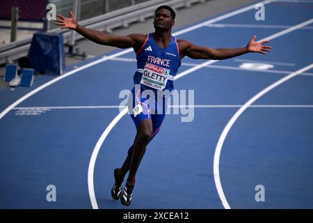Makenson Gletty (France) during the decathlon high jump during the ...