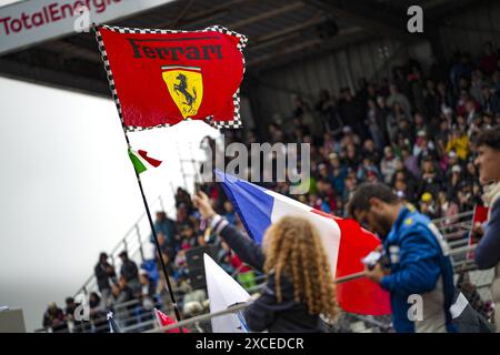 Ferrari flag, drapeau, illustration during the podium of the 2024 24 ...
