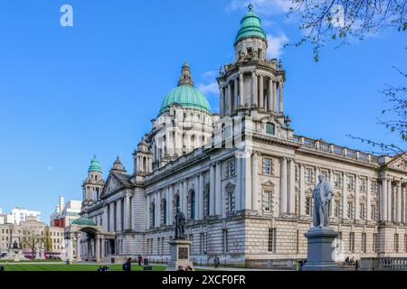 Main public building Belfast architecture . Front facade Belfast City ...