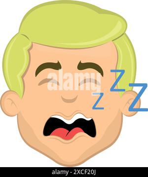 Boy sleeping and snoring illustration Stock Vector Image & Art - Alamy