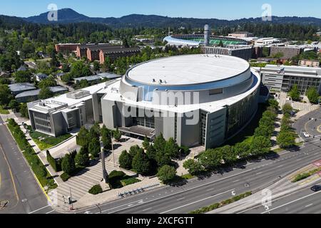 A general overall view of the Matthew Knight Arena on the campus of the ...