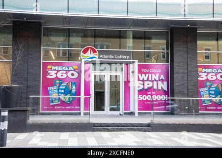 Atlantic Lottery sign in downtown Halifax, Nova Scotia, Canada Stock ...