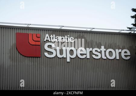 Atlantic Superstore and advertising signs in downtown Halifax, Nova ...