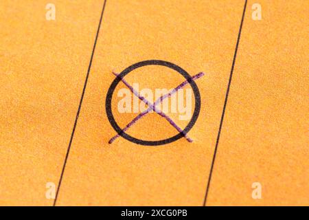 Ballot paper, cross Stock Photo - Alamy