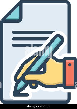 Icon for write,inscribe Stock Vector Image & Art - Alamy