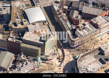 Aerial photo of centred on Albion Square development on Jameson Street ...