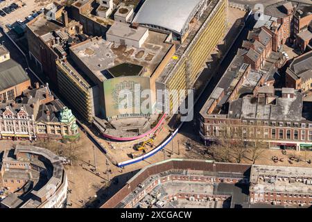 Aerial photo of centred on Albion Square development on Jameson Street ...