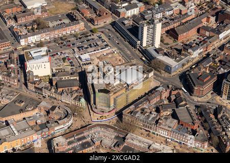 Aerial photo of centred on Albion Square development on Jameson Street ...