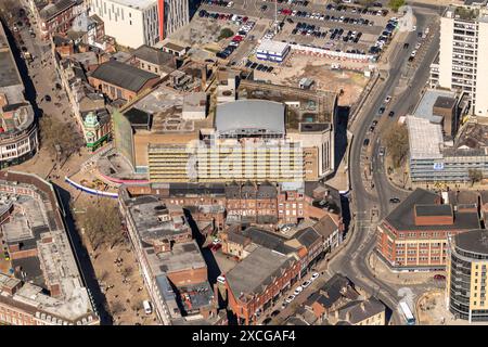 Aerial photo of centred on Albion Square development on Jameson Street ...