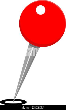 Tilted pushpin icon symbol. vector illustration Stock Vector Image & Art - Alamy