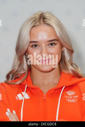 Ruby Evans during a Team GB kitting out session for the Paris Olympics ...