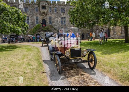 Irish Model T cars on a road run near Kilbrittain, Co. Cork, June 2024 ...