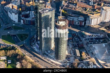 aerial photo from 2000 feet of deansgate towers development tower ...