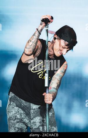 Italian singer Ultimo live at Stadio Olimpico in Rome for his tour ...