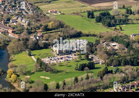 aerial photo of cave castle taken from 1500 feet Stock Photo - Alamy
