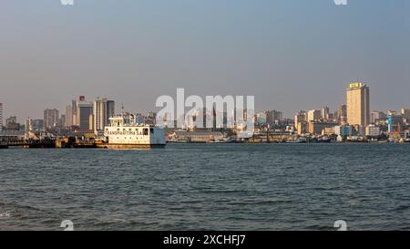 Mozambique, Maputo, Maputo Cidade, Catembe, Maputo city skyline from ...