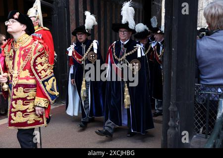 Lord Ajay Kakkar and Lord Stuart Peach arrive to attend the annual ...