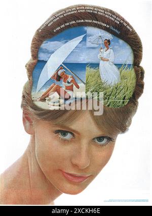 Tampax advertisement, 1965 Stock Photo - Alamy