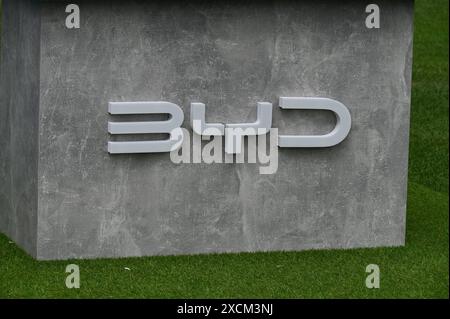 Logo, Schriftzug des chinesischen Automobilhersteller BYD, BYD Auto ...