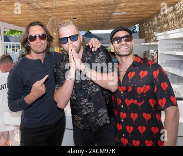 Jamie Mulholland and Bryan Griffin attends the Opening of Ketchy Beach ...
