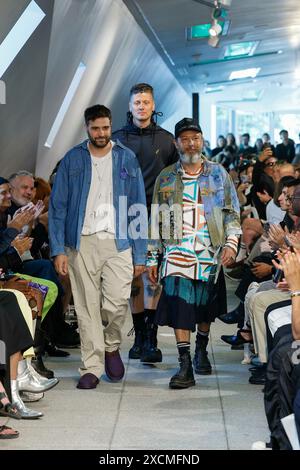 SIMON CRACKER Menswear Spring-Summer 2027 runway during Milan Fashion ...