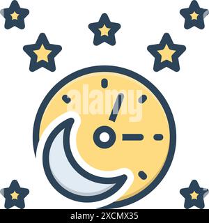 Icon for tonight,this evening Stock Vector Image & Art - Alamy