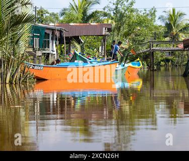 Melanau village at Mukah district of Sarawak Stock Photo - Alamy