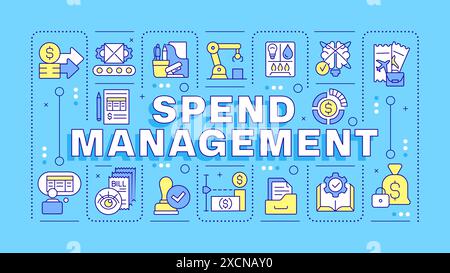 Spend management blue word concept Stock Vector Image & Art - Alamy