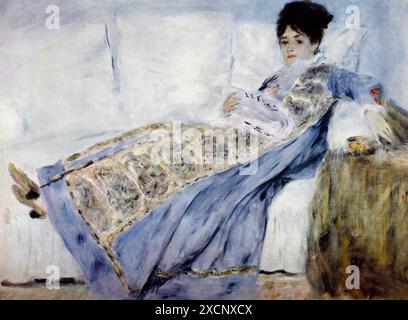 Meditation, Madame Monet Sitting on a Sofa 1871 by Claude Monet Stock ...