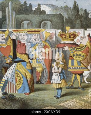 Illustration by Tenniel, from the 1890 edition of 'Alice in Wonderland ...