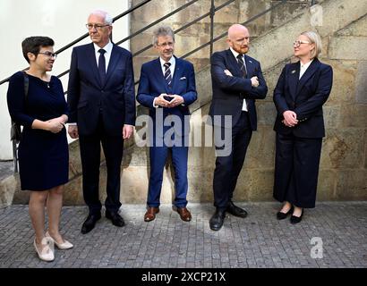 Senator Jiri Drahos and Deputy Minister of Education Radka Wildova at ...