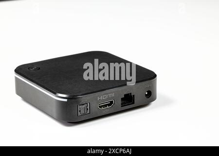 multiple ports or connectors LAN, HDMI, SPDIF of tiny computer or ...