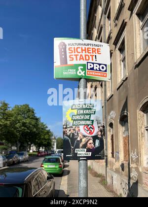 Wahlplakate der Freien Sachsen Wahlplakate der rechtsextremen Freien ...