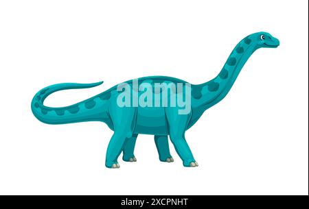 Cartoon Datousaurus dinosaur character, cute dino or kids Jurassic park ...