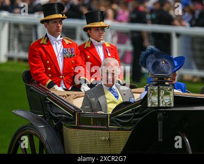Ascot, UK. 18th June, 2024. The Princess Royal, Princess Anne and Lady ...