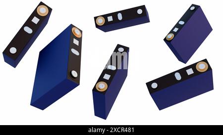 blue prismatic cell, rectangular lithium ion phosphate LFP battery for ...