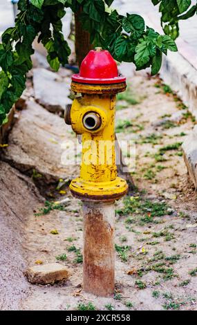 Old roadside fire hydrant in Panama City Stock Photo - Alamy