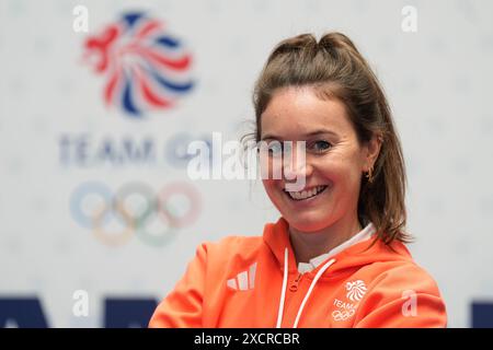 Laura Roper during a Team GB kitting out session for the Paris Olympics ...