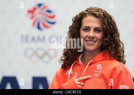 Anna Toman during a Team GB kitting out session for the Paris Olympics ...