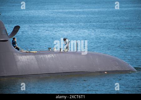 Gdynia, Poland. 18 June 2024. German Type 212A submarine U-31 (S181) of ...