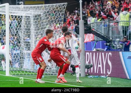 Dortmund - (l-r) Arda Guler of Turkiye, Arda Guler of Turkiye celebrate ...