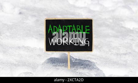 Adaptable working symbol. Concept words Adaptable working on beautiful ...