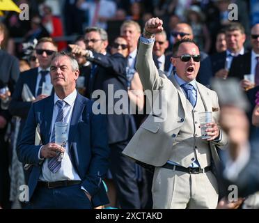 Racegoers on one of Royal Ascot at Ascot Racecourse Berkshire. Picture ...