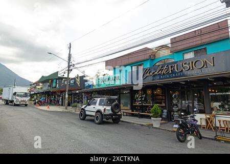 street in downtown La Fortuna in Costa Rica Stock Photo - Alamy