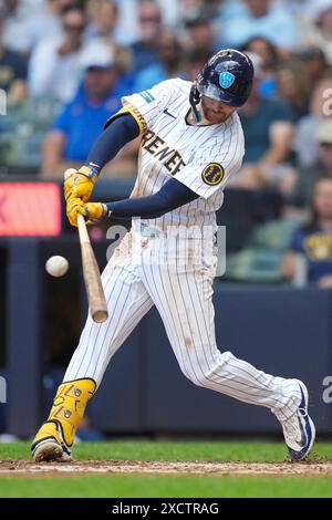 Milwaukee Brewers' Brice Turang during a baseball game against the San ...