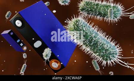 3d rendering of prismatic battery, rectangular lithium ion phosphate ...