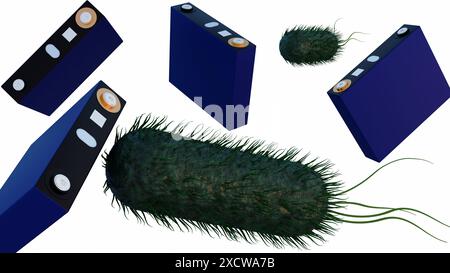 3d rendering of prismatic battery, rectangular lithium ion phosphate ...