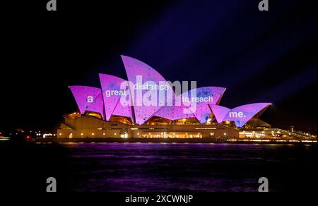 Sydney, Opera House, animated artwork projections 'Lighting the Sails ...